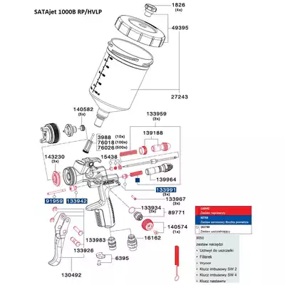 SATA jet 1000 B (RP, HVLP) - dlalakierni.pl - internetowy sklep lakierniczy