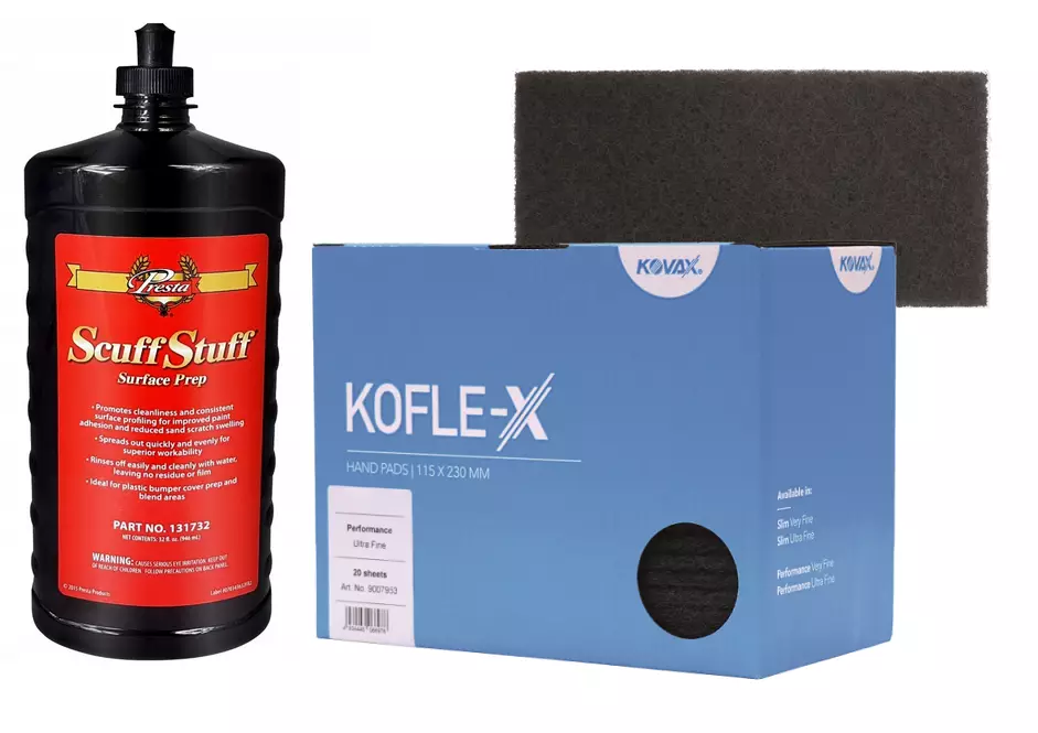 Pasta matująca 946 ml Scuff Stuff Presta + 20 x włóknina ścierna ...