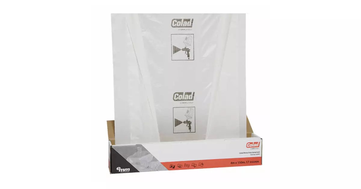 Folia maskująca przyjmująca lakier mocna 4x150m 17mikronów Colad 6345 ...