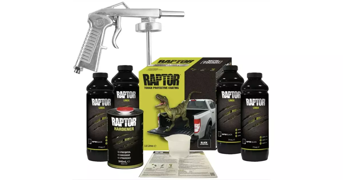Środek do ochrony karoserii Raptor czarny 3,8 L Upol UP-RLB/S4 ...