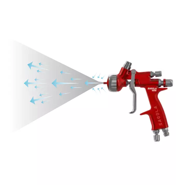 Pistolet lakierniczy SAGOLA 4600 BASE 1,3 10142405 - dlalakierni.pl - internetowy sklep lakierniczy