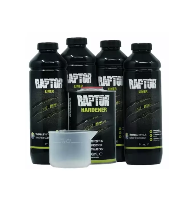 Środek do ochrony karoserii Raptor czarny 3,8 L Upol UP-RLB/S4 ...