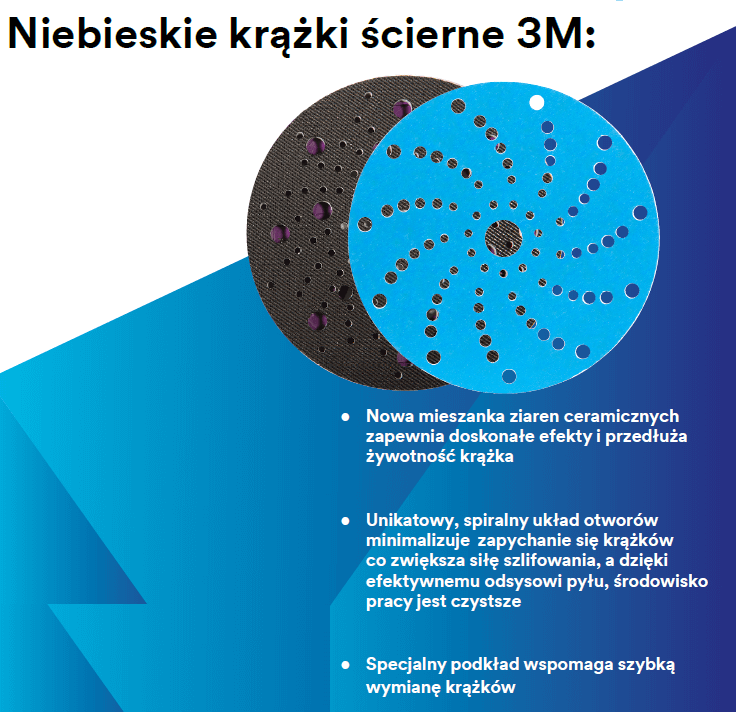 Krążek ścierny na rzep Hookit 325U 150mm P320 3M 51379 - dlalakierni.pl ...